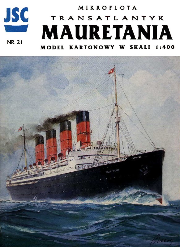 papercraft-database: [JSC 021] - Liner SS Mauretania